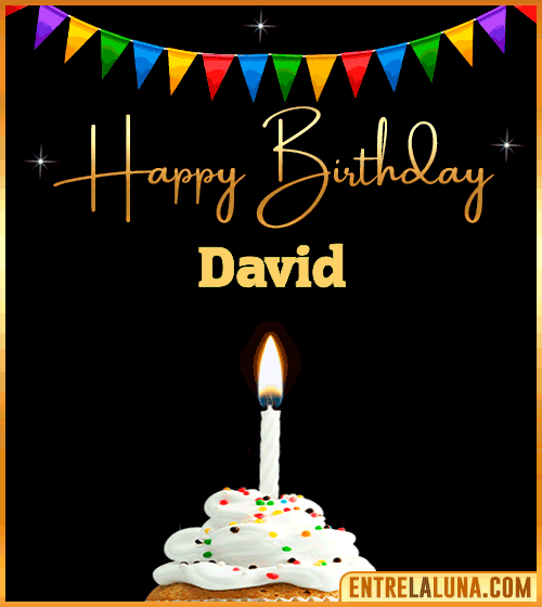 Feliz Cumpleaños David GIF 🎂 【Felicidades David 】🎉