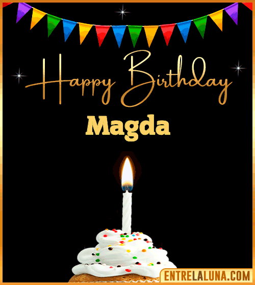 Feliz Cumpleaños Magda GIF 🎂 【Felicidades Magda 】🎉