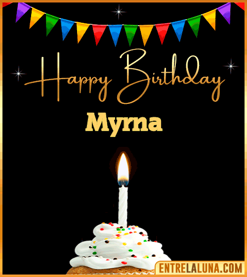 Feliz Cumpleaños Myrna GIF 🎂 【Felicidades Myrna 】🎉