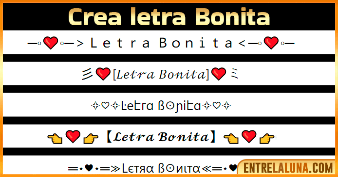 Letras Bonitas para Copiar y Pegar | Generador en Línea ️